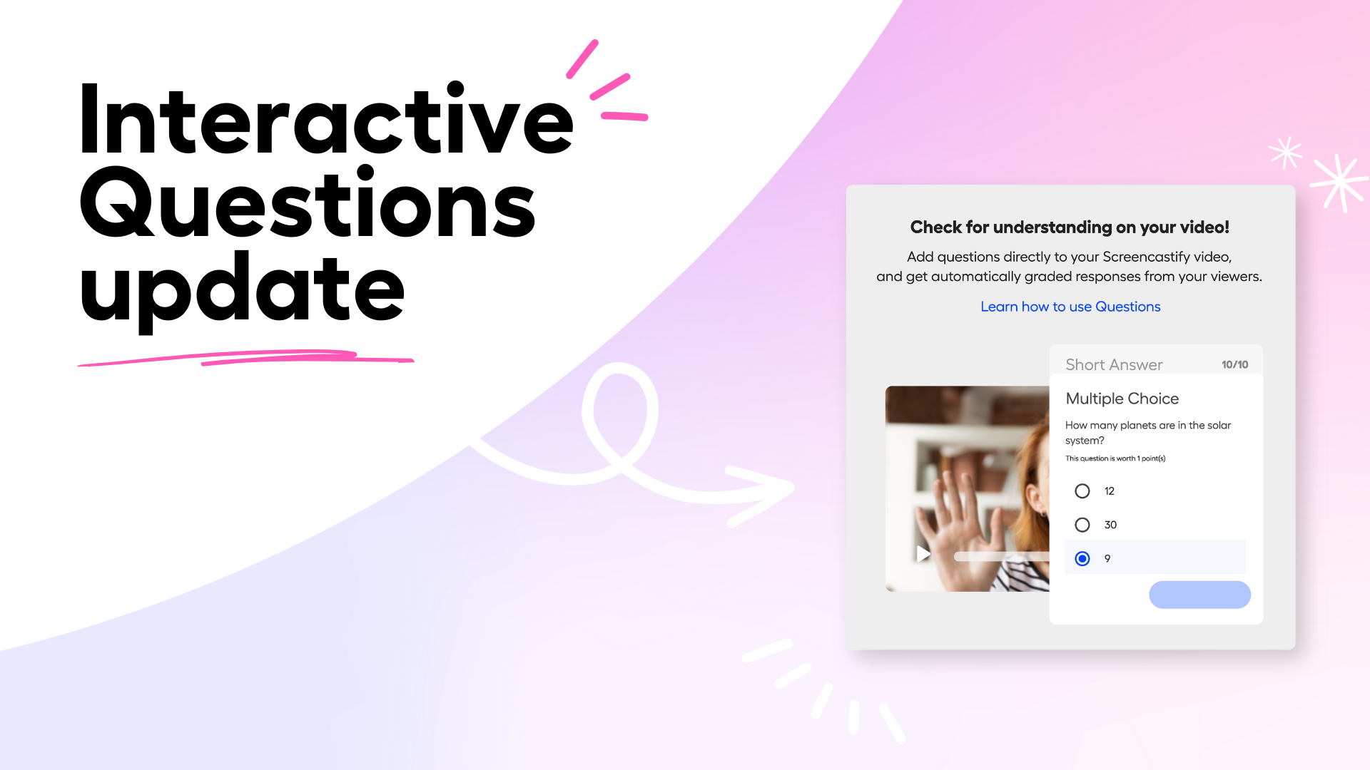 New and Improved Interactive Questions | Screencastify